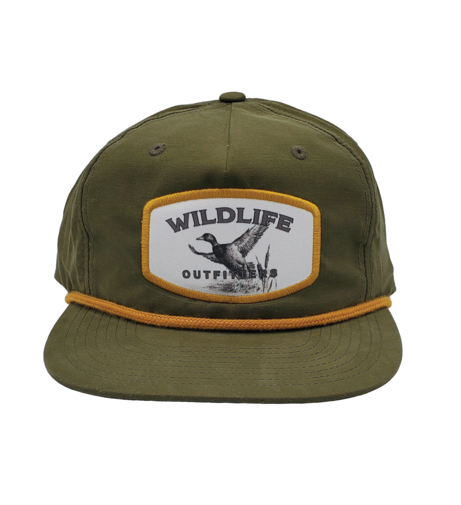 256 Umpqua Loden/Gold Flying Duck Patch | Wildlife Outfitters